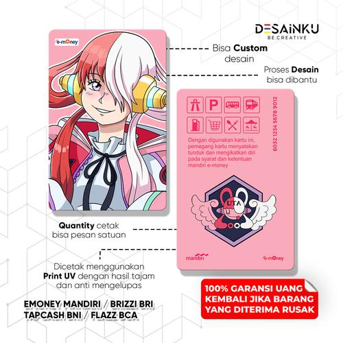 Jual E-money One Piece UTA / Emoney Custom / Emoney Anime / E-TOLL ...