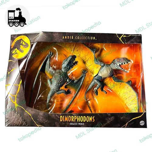 Jual Mattel Jurassic World Amber Collection - Dimorphodons Figure ...