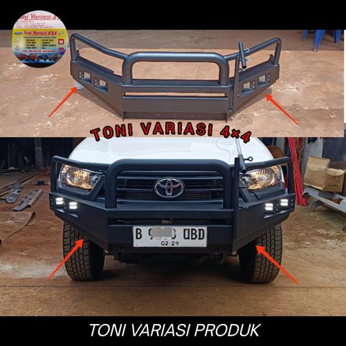Jual Bumper Bemper Depan Spek Tambang Double Cabin Hilux Rocco 2020 ...