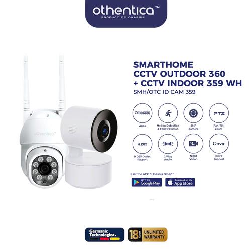 Promo OTHENTICA SMART BUNDLING CCTV OUTDOOR 360 WH + CCTV INDOOR 359 WH ...