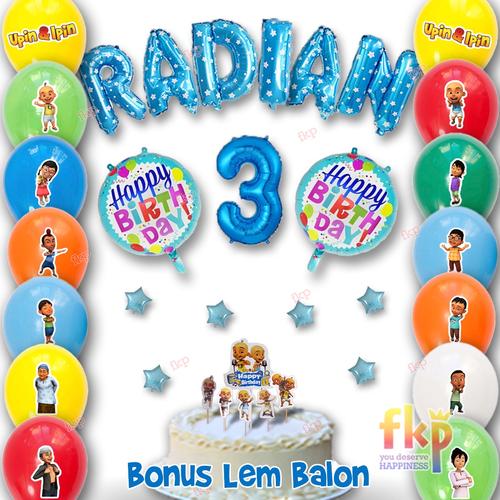 Jual FUN KIDS PARTY Paket Balon Upin Ipin / Paket HBD UpinIpin / Ulang ...