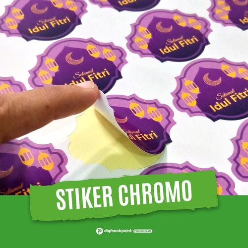 Jual Stiker Label Makanan Custom Bahan Chromo Print & cut - Ready ...
