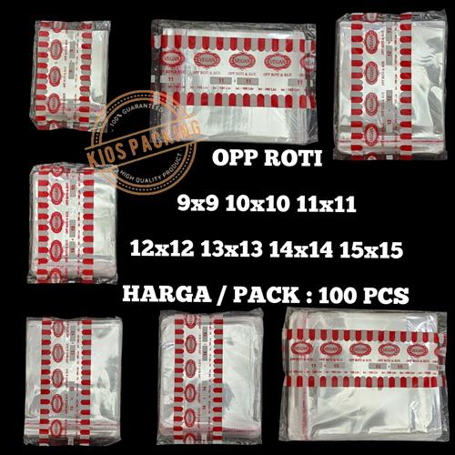 Jual Plastik OPP 8x8 9x9 10x10 11x11 12x12 13x13 14x14 15x15 16x16 Seal Bening Isi 100 Lembar ...