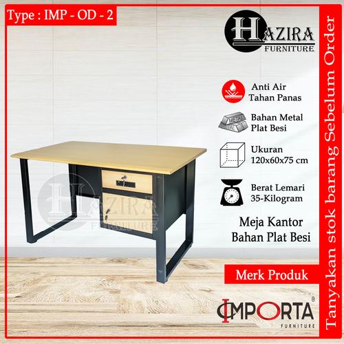 Jual Meja Kantor 1/2 Biro | Meja Plat Besi | IMP IW OD 2 | Importa ...