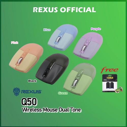 Promo Rexus Q50 Wireless Mouse Dual Tune Q-50 - Blue - Jakarta Barat ...