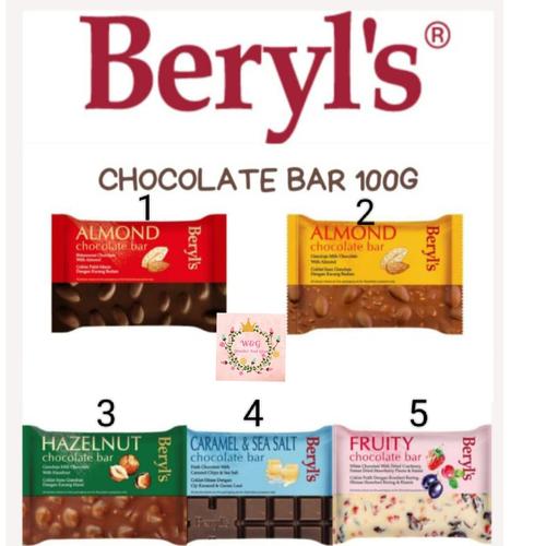 Jual IMPORT Beryl's Milk Chocolate Bar 100Gr | Coklat Beryls 100 Gr ...