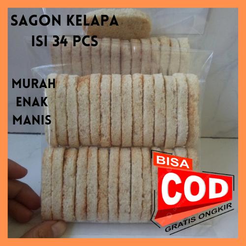 Jual Kue Sagon Kelapa Bakar Isi 34 Pcs - Oleh Oleh Kue Sagon Kelapa ...