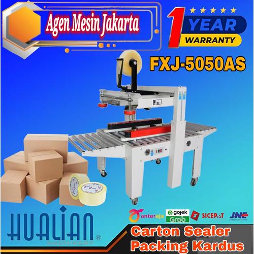 Jual Mesin Carton Sealer Packing Box Kardus Lakban Semi Auto FXJ-5050AS ...