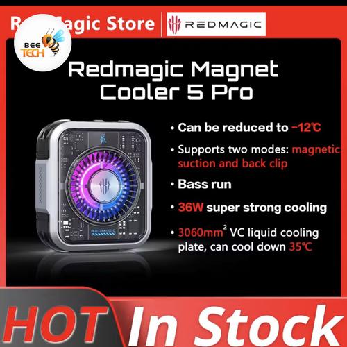 Jual Original RedMagic 5 Pro Cooler Magnetic 36W Power 3D VC Liquid Cooling AI Temperature ...