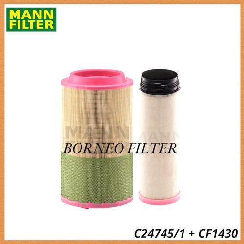 Jual C24745/1 + CF1430 Mann Outer + Inner Air Filter Set - Jakarta ...