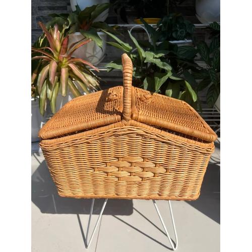 Jual Keranjang Rotan Mahogany/ keranjang multifungsi/ rattan picnic ...