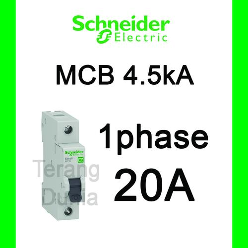 Jual MCB Schneider 1p 20a MCB Schneider 20a MCB 20a Schneider EZ9 ...