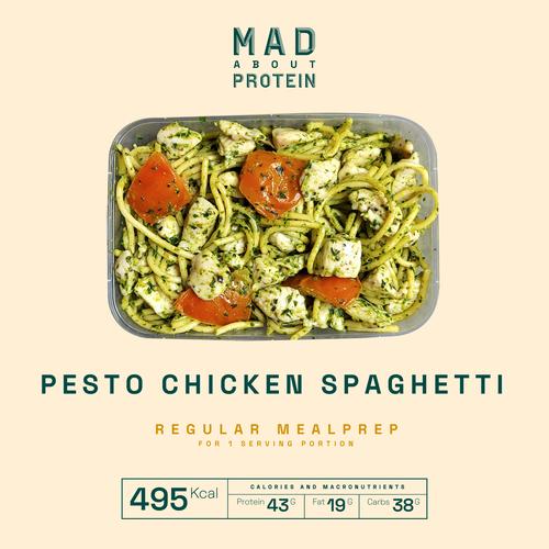 Jual Pesto Chicken Spaghetti - MAD ABOUT PROTEIN Frozen Mealprep ...