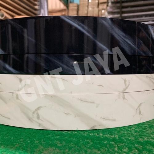 Jual EDGING MARMER 4cm 42mm warna hitam putih motif corak marble pvc ...