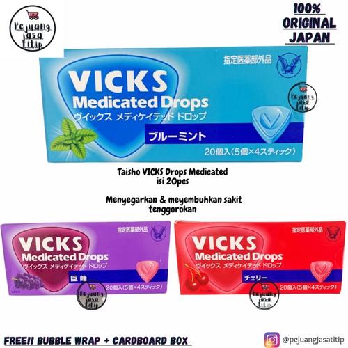 Jual Taisho Vicks Drops Medicated / Permen Tenggorokan / Throat Candy ...