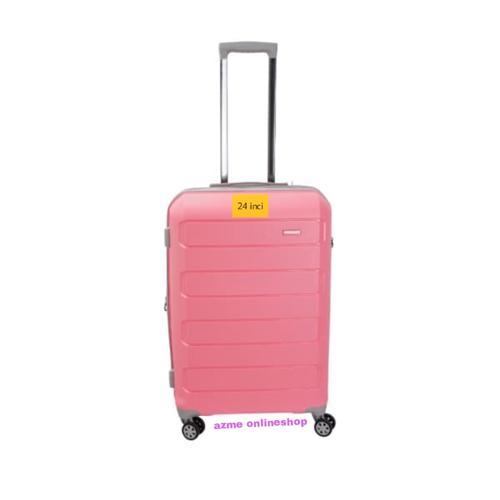 Jual pasaport 24 inci koper pink roda ganda_luggage pacific tsa lock ...