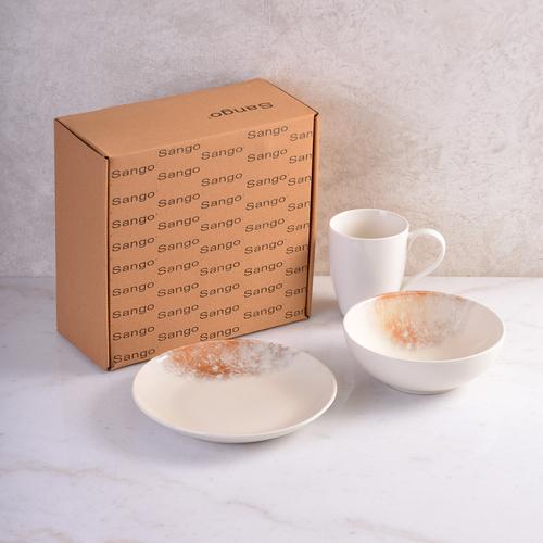 Promo SANGO Set Peralatan Makan Amor Keramik (isi 3) Hampers - Kota ...