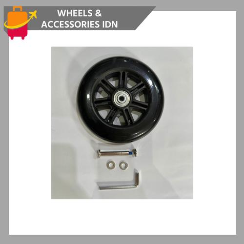 Jual Roda pengganti koper, stroller, scooter, otoped, all - PU 120mm x ...