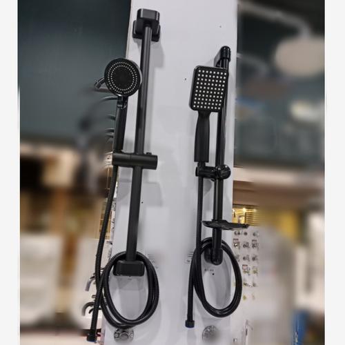Jual hand shower set black series sliding bar tiang shower hitam - BTS ...