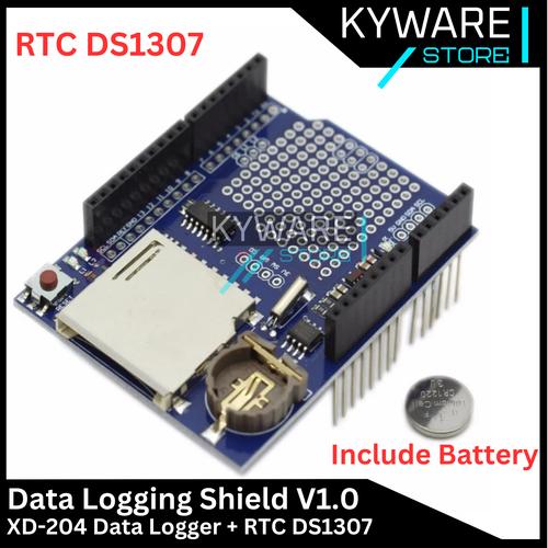 Jual Data Logger Shield Xd 204 Data Logging Arduino Compatible Micro Sd Card Reader Rtc Ds1307