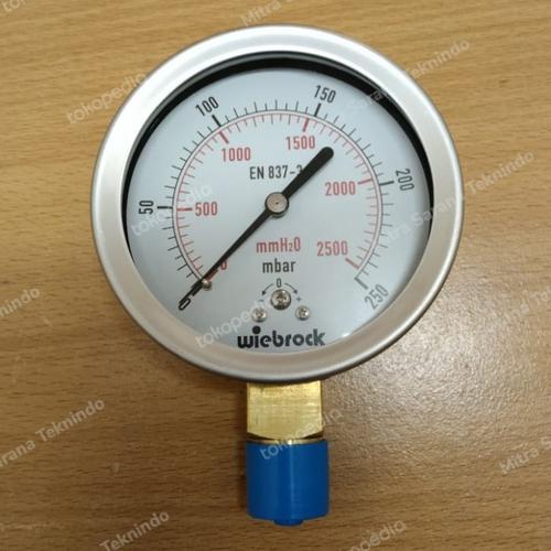 Jual Pressure / Presure Gauge Raket Stainless 4" inch 400 mbar - Jakarta Barat - Mitra Sarana ...
