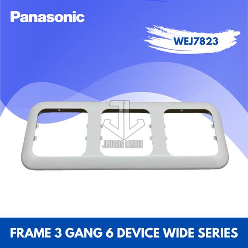 Jual FRAME 3 GANG PANASONIC SAKLAR STOP KONTAK TRIPLE WEJ 7823 W ...