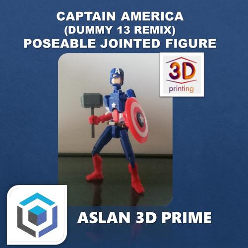 Jual DUMMY 13 CAPTAIN AMERICA EDITION JOINTED POSEABLE ACTION FIGURE 3D ...