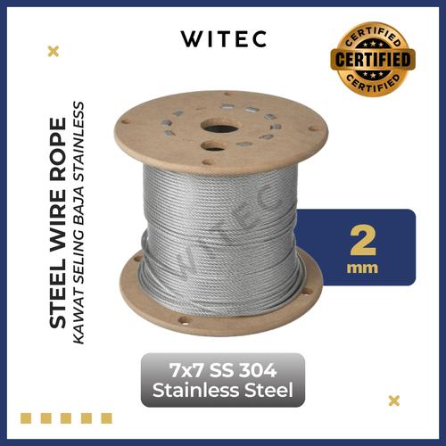 Jual Wire Rope SS 304 / Kawat Seling Baja 7x7 2mm Stainless Steel 304 - Kab. Tangerang - WITEC ...