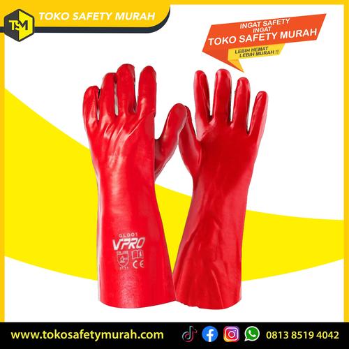 Jual Sarung Tangan PVC 14" / Sarung Tangan Kimia Tebal. Alat Safety ...