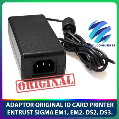 Jual ADAPTOR ORIGINAL ID CARD PRINTER ENTRUST SIGMA EM1, EM2, DS2, DS3 ...