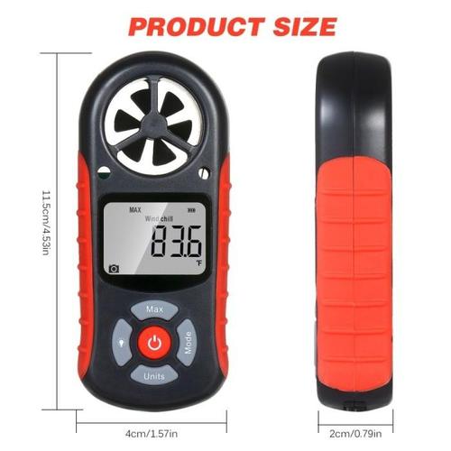 Jual Anemometer Digital 8 in1 Handheld Anemometer Barometer Altitude ...