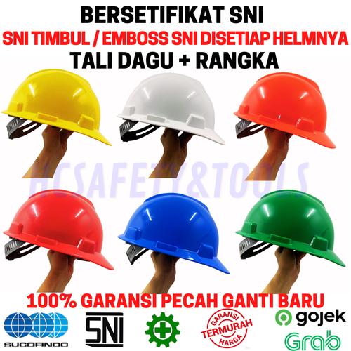 Jual HELM PROYEK V-GUARD SAFETY SNI HIJAU,ORANGE,KUNING,BIRU,PUTIH ...