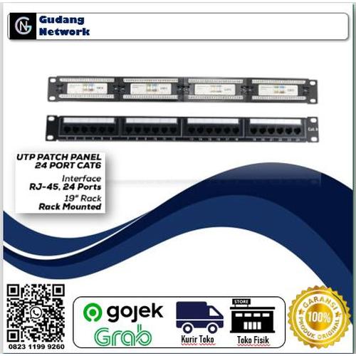 Jual Dtc netconnect patch panel 24 port cat 6 loaded lengkap - Jakarta ...