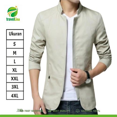 Promo Jaket Semi Jas Pria Casual Formal / Jaket Blezer Pria - Hitam ...