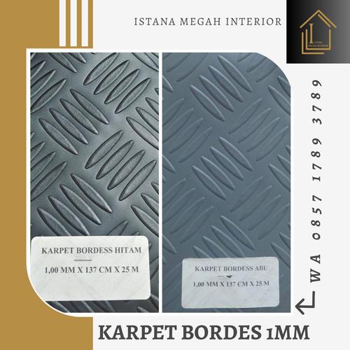 Jual Karpet Bordes 1mm PVC Mat Bordes Meteran Roll - Hitam - Jakarta ...
