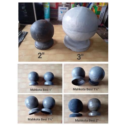 Jual Mahkota besi & penutup bawah bulat & kotak ukuran 5x5, ornamen ...