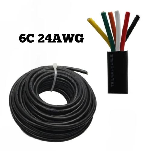 Jual kabel isi 6 serabut 24 awg cable 6c sensor data 6 core wire 100m ...