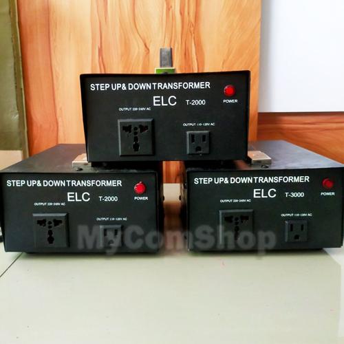 Jual ELC T SERIES 3000 2000 WATT VOLTAGE CONVERTER TRANSFORMER STEP UP/DOWN - 110V TO 220V POWER ...