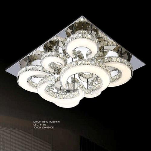 Jual lampu hias premium plafon led crystal original remote control ...