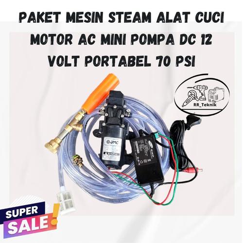Jual Alat Cuci Motor Mobil Ac Steam Mini Pompa DC 12 Volt Portable 70 ...