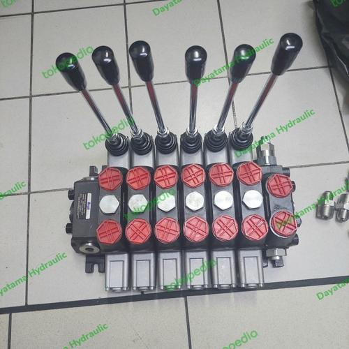 Jual PC100/HAND VALVE/HAND CONTROL VALVE HIDROLIK/5 STIK PORT 3/4"INCH ...