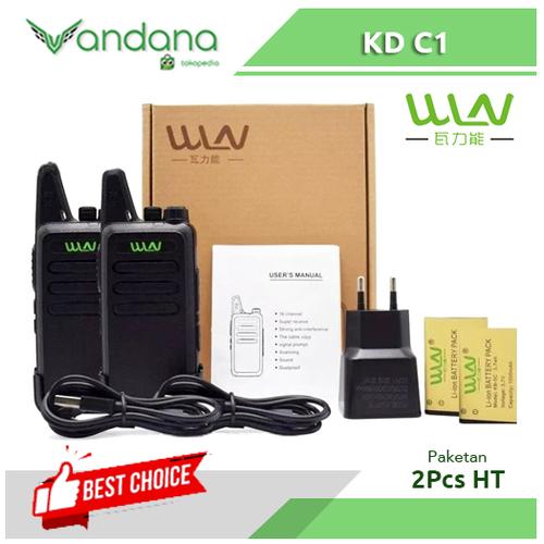 Jual Walkie Talkie WLN KD-C1 UHF 400-470 MHz, 16 Saluran, Hitam (Set 2 ...