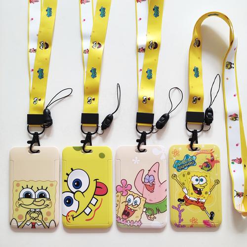 Jual ID Card Holder Name Tag Lanyard Kalung Kartu Kartun Spongebob ...