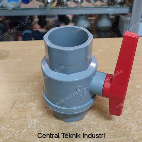 Jual Ball Valve PVC AW 2" inch Model Socket/Stop Kran Air PVC Model ...