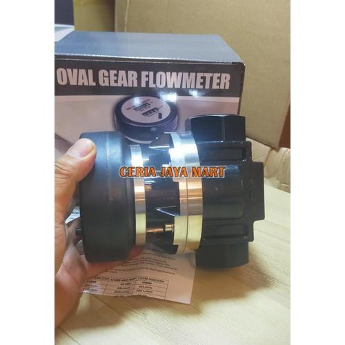 Jual Flow Meter Solar OGM 25 Analog 1 Inch Oval Gear Flow Meteran Solar ...