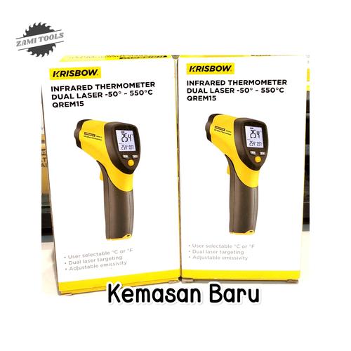 Jual Thermometer IR Dual Laser Krisbow -50 to 550°C KW0600559 - Kab ...