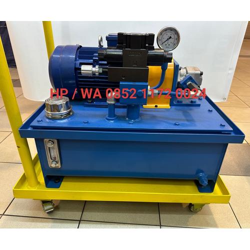 Jual Hydraulic Power Unit cap 100 Ltr Motor 5,5HP Teco,Pump 14 CC ...