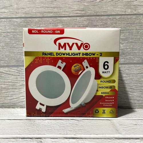 Jual MYVO LAMPU PANEL DOWNLIGHT LED IBR-2 INBOW ROUND 6W SNI TANAM ...