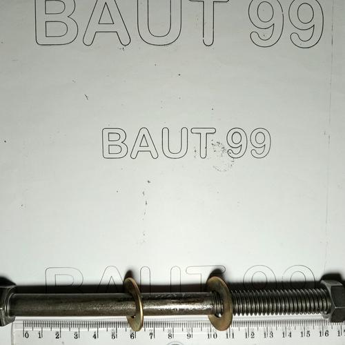 Jual Baut balok kayu 1/2 x 7 inchi / Baut Blandar Kunci 19 Panjang 17,5 ...