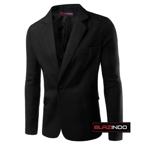Promo [ Blazindo ] Blazer ALVARO full black - Jas Pria SLim fit Korean ...